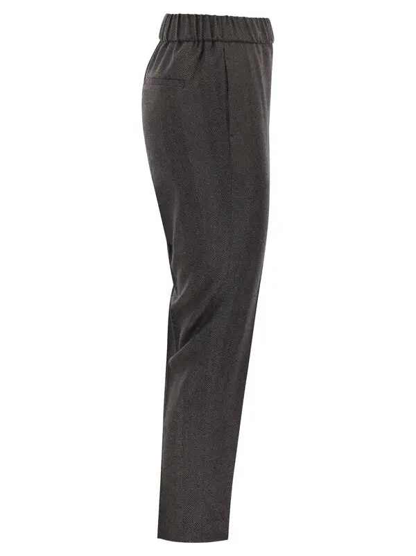 Peserico Stretch Virgin Wool Trousers