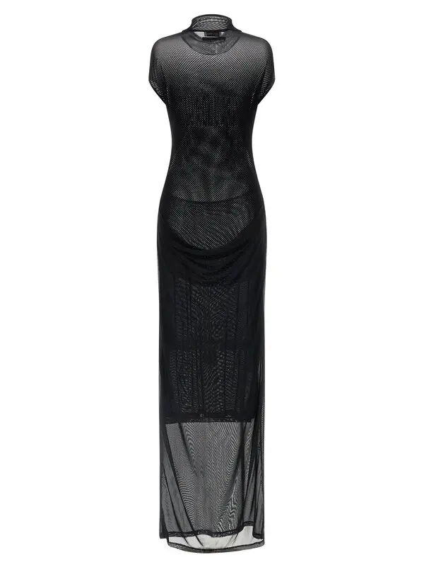 JEAN PAUL GAULTIER Flocked Mesh Dress
