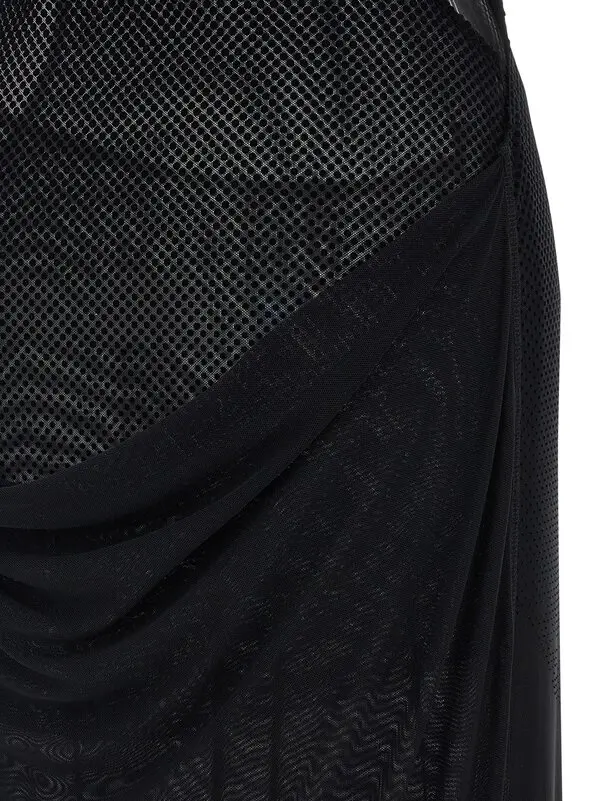 JEAN PAUL GAULTIER Flocked Mesh Dress