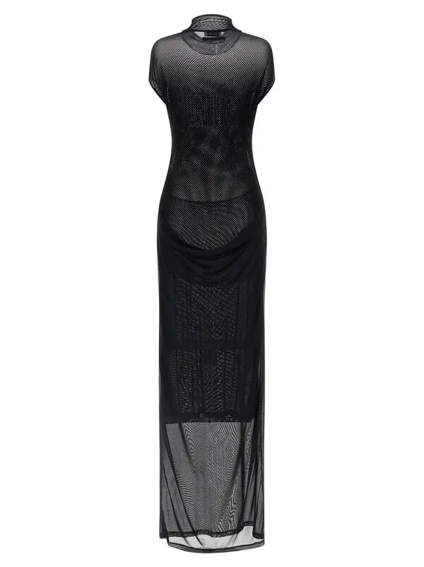 JEAN PAUL GAULTIER Flocked Mesh Dress