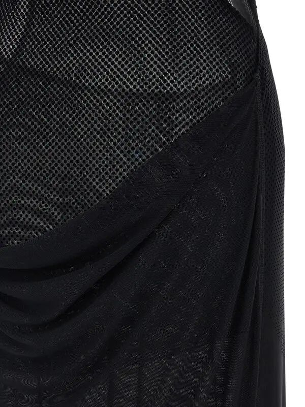 JEAN PAUL GAULTIER Flocked Mesh Dress