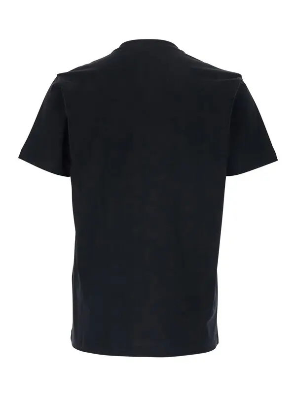 Versace T-shirt With Logo Lettering On The Front In Cotton For