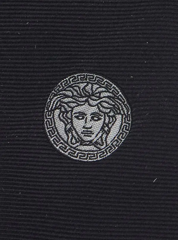 Versace Neck Tie With Medusa Detail