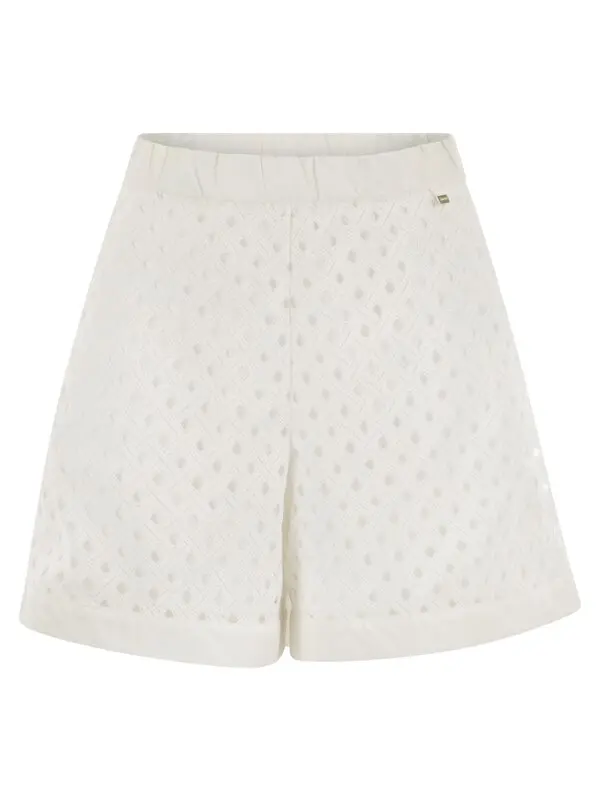 Herno Perforated Geometric Shorts