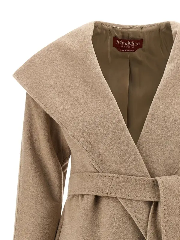 Max Mara Danton Cashmere Coat - Cream