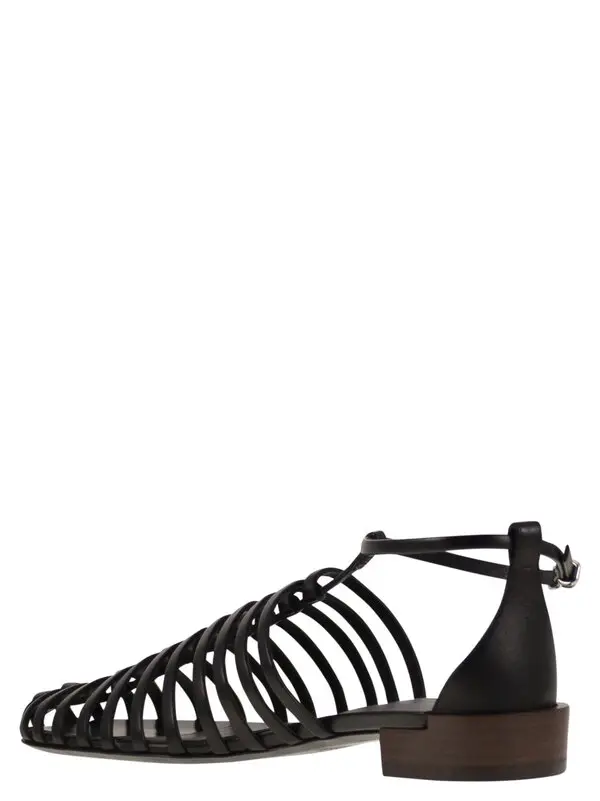 TOD'S Leather Strappy Sandals