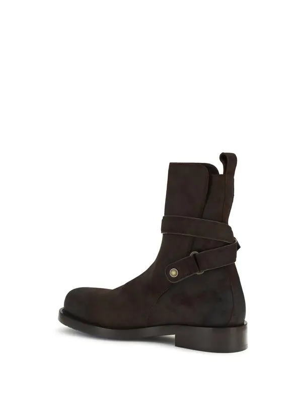 Burberry Ledger Jodphur Leather Boots