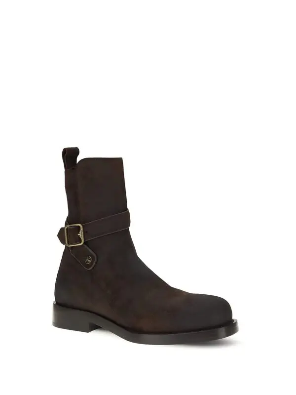 Burberry Ledger Jodphur Leather Boots