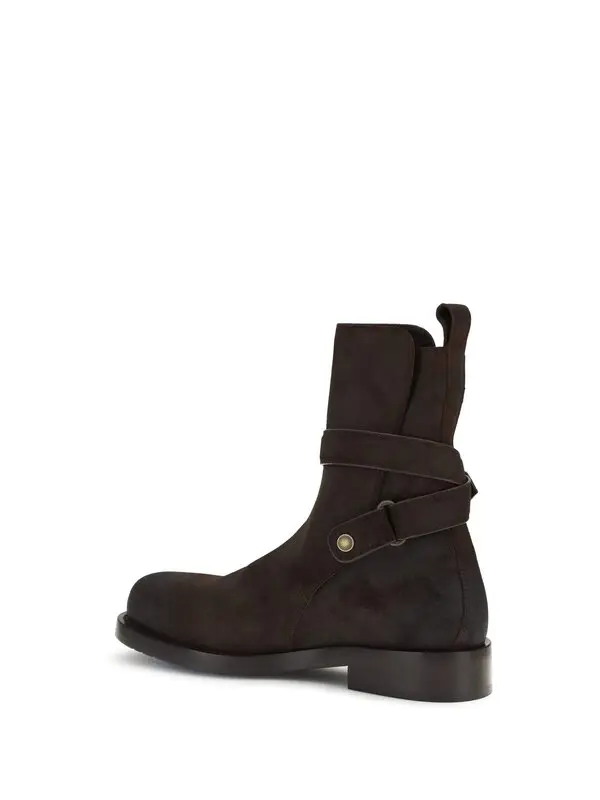Burberry Ledger Jodphur Leather Boots