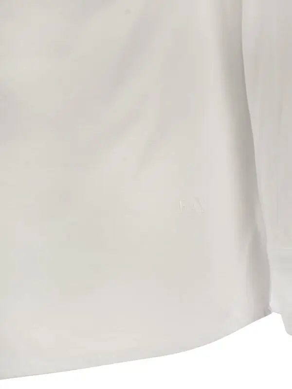 FAY Cotton Jersey Shirt - White