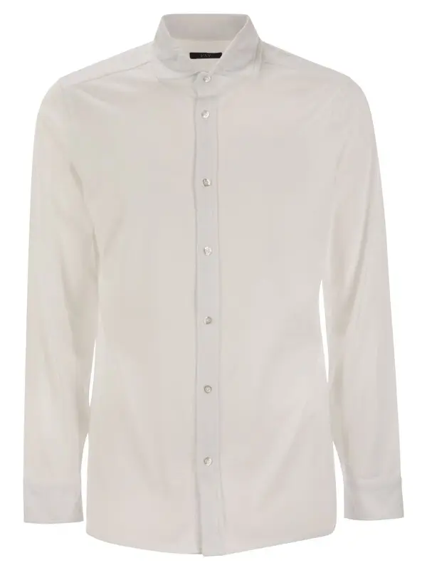 FAY Cotton Jersey Shirt - White