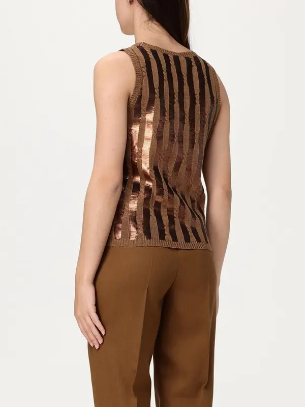 Max Mara Sleeveless Sequined Knit Top