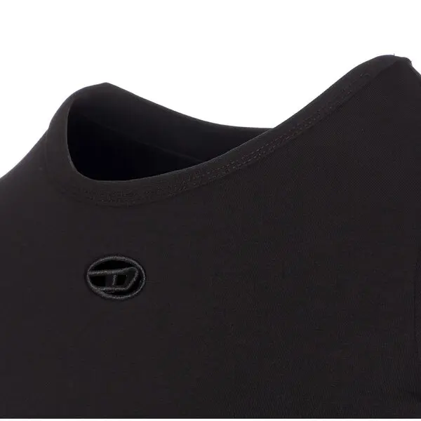 DIESEL® Cotton Blend Crewneck T-shirt - Black