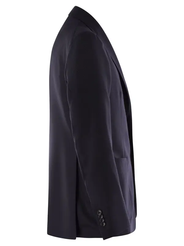 Tagliatore Virgin Wool Jacket With Two-button Fastening