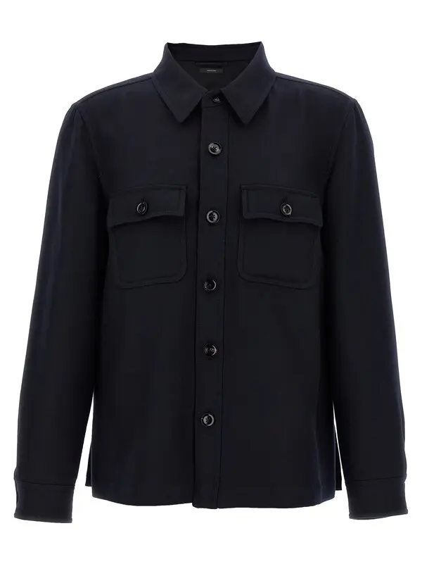 TOM FORD Double Splittable Light Wool Overshirt