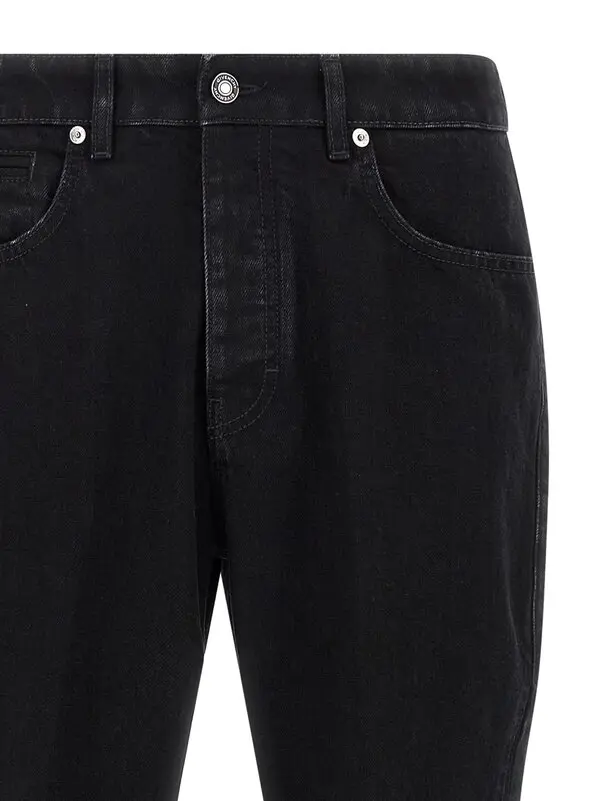 Givenchy Straight Leg Jeans With Embroidered Logo