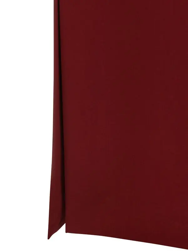 Max Mara Pentola' Asymmetrical Cady Dress With Removable Rhinestone Chain Strap