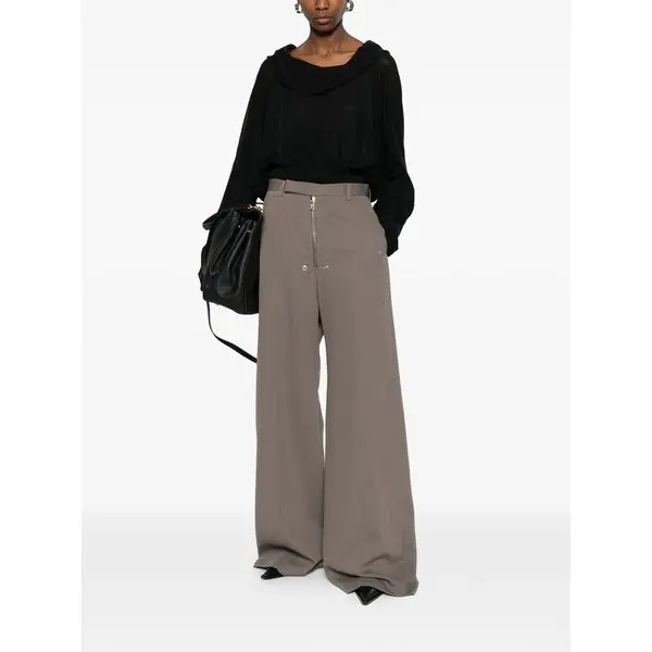 Rick Owens Cotton Long Sleeve Top