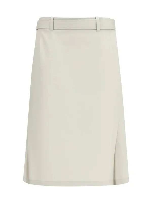 RIER Cotton Utility Skirt With Belted Waist