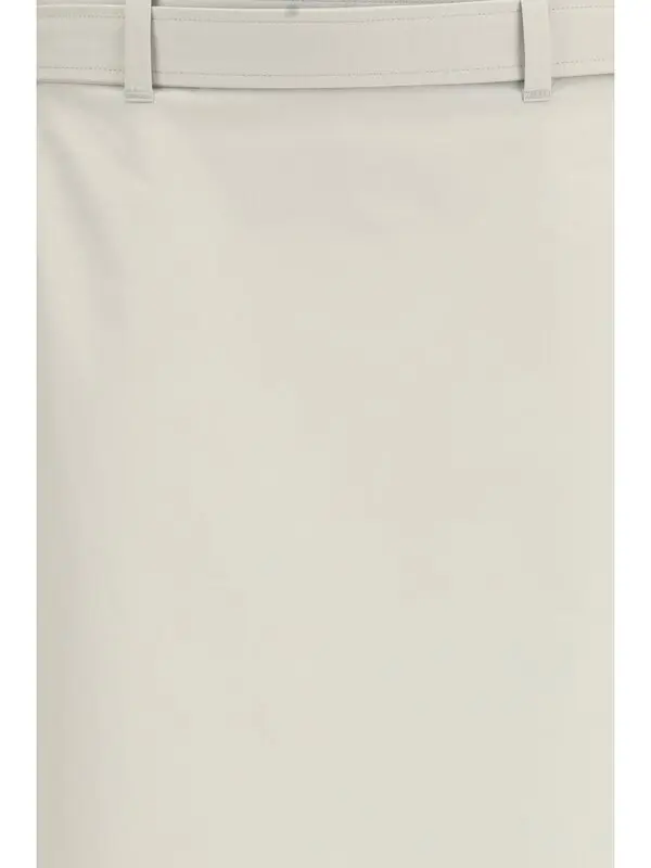 RIER Cotton Utility Skirt With Belted Waist