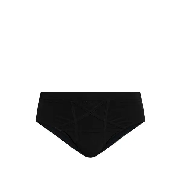 Rick Owens Pentagram Swim Trunks - Black