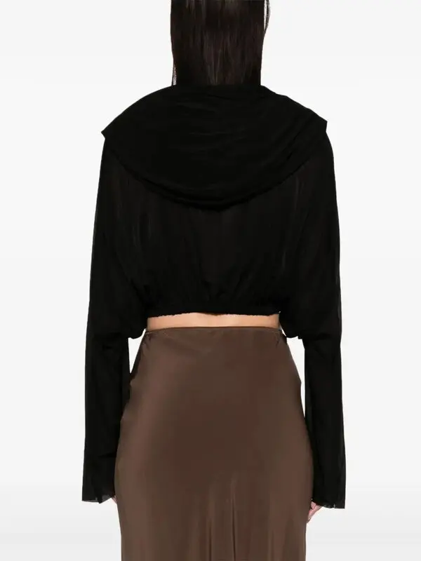 Rick Owens Hooded Cropped Blouse
