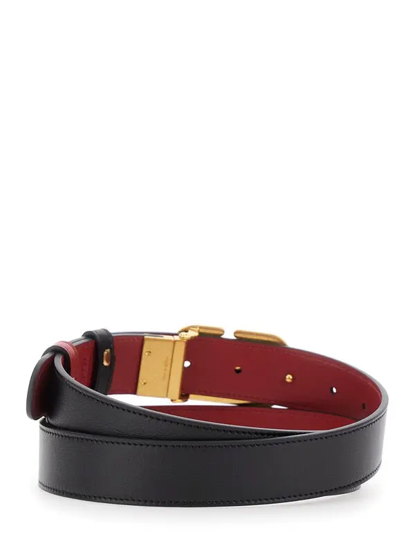 Valentino Garavani Reversible Belt With Vlogo Buckle - Multicolor