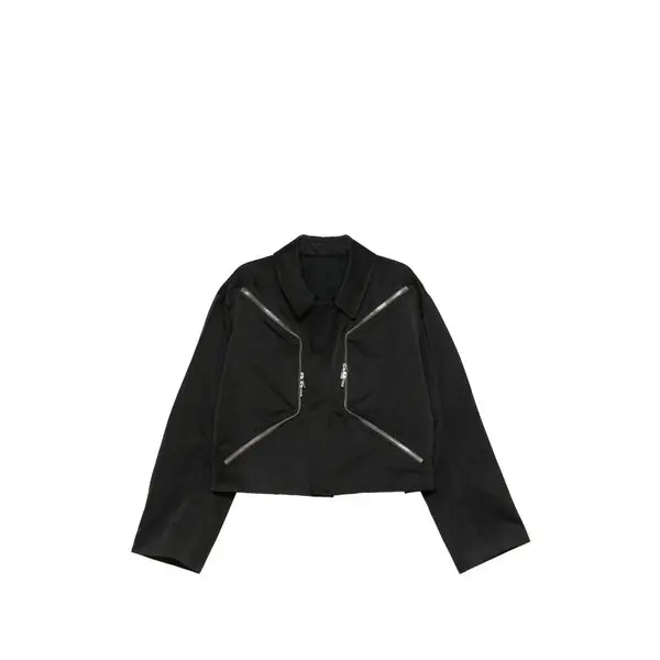 Rick Owens Polyester Zip Fastening Shirt Jacket - Black