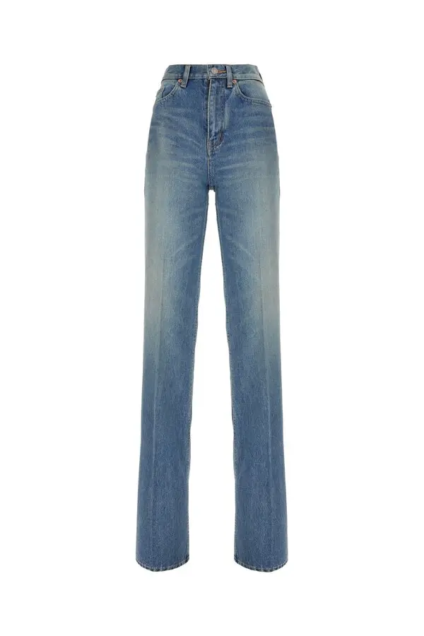 Saint Laurent Straight Leg Jeans - Multicolor
