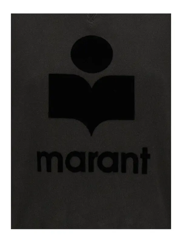 Isabel Marant Étoile Sweatshirt With Contrast Logo Print - Black