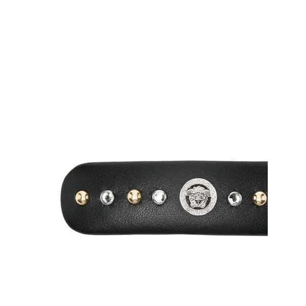Versace Embellished Logo Barrette