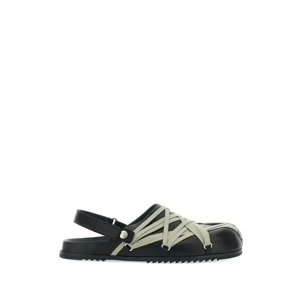 Rick Owens Trainers With Lace Detail And Adjustable Strap