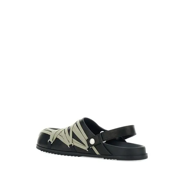 Rick Owens Trainers With Lace Detail And Adjustable Strap