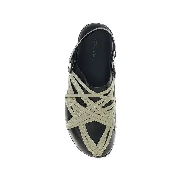 Rick Owens Trainers With Lace Detail And Adjustable Strap