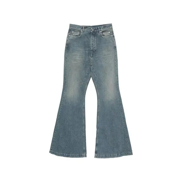 Rick Owens Denim Bootcut Jeans - Blue