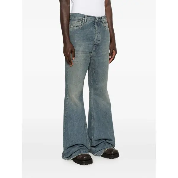 Rick Owens Denim Bootcut Jeans - Blue