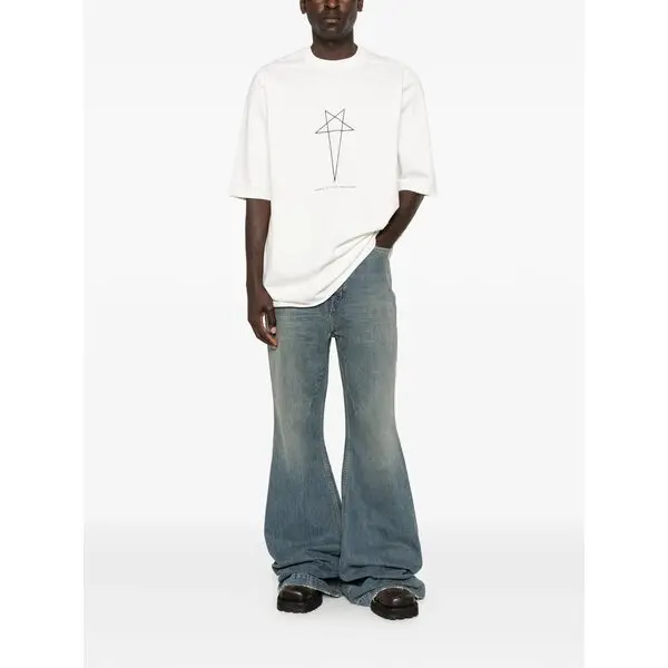 Rick Owens Denim Bootcut Jeans - Blue