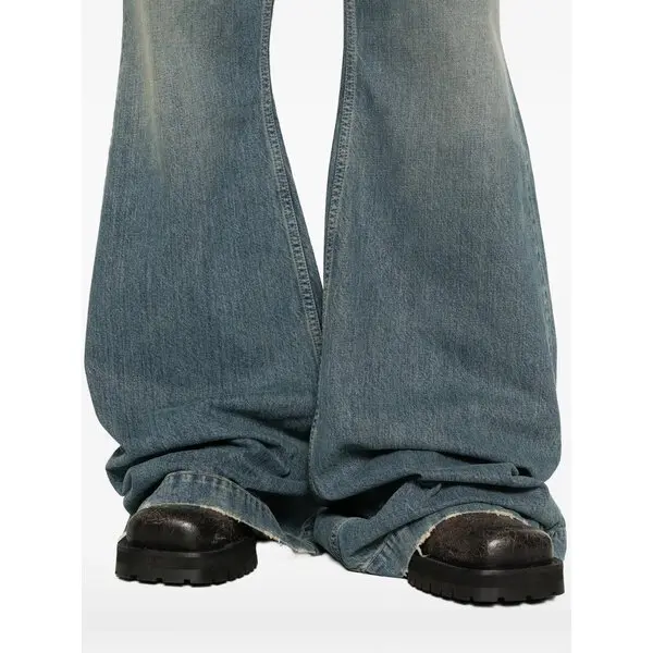 Rick Owens Denim Bootcut Jeans - Blue