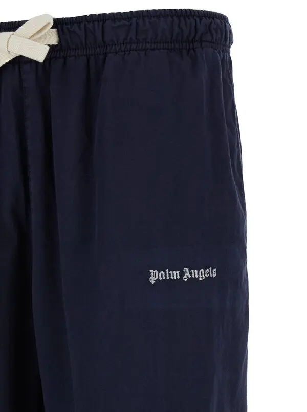 Palm Angels Cotton Flared Trousers