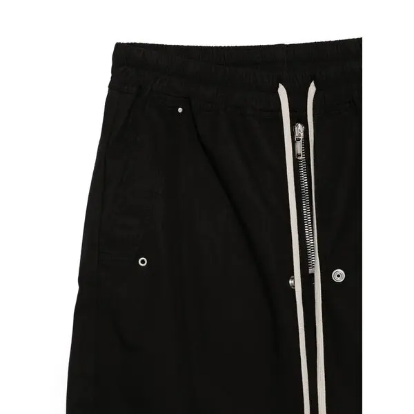 Rick Owens Organic Cotton Drawstring Trousers - Black