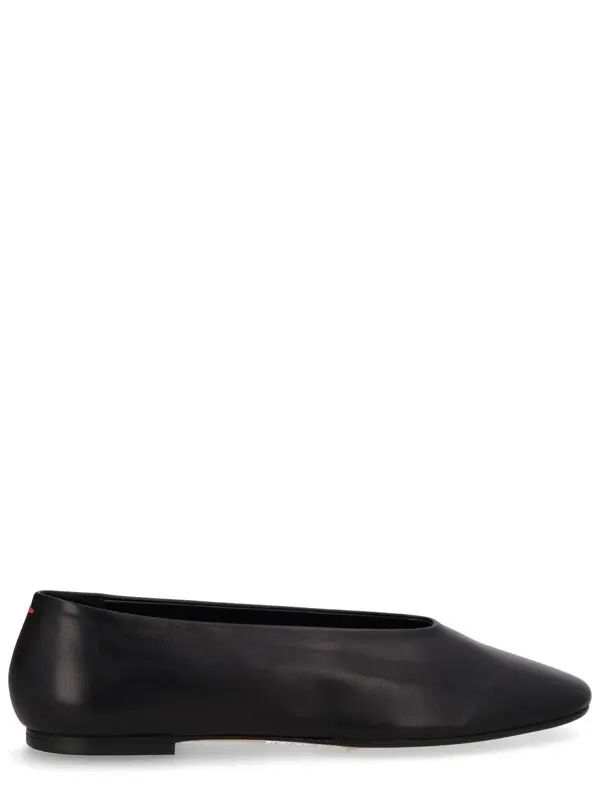 AeydĒ Dancer Kirsten Nappa Leather Flats Made In Italy