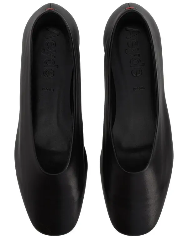 AeydĒ Dancer Kirsten Nappa Leather Flats Made In Italy