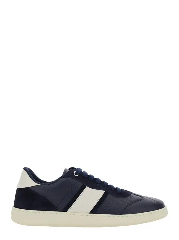 FERRAGAMO Achille" Leather Low Top Sneakers - Multicolor