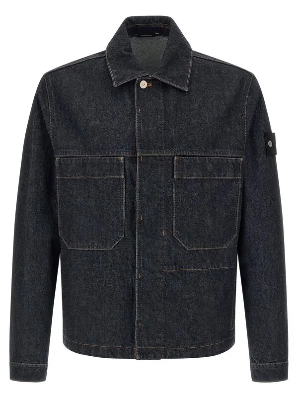 Stone Island Cotton Denim Jacket