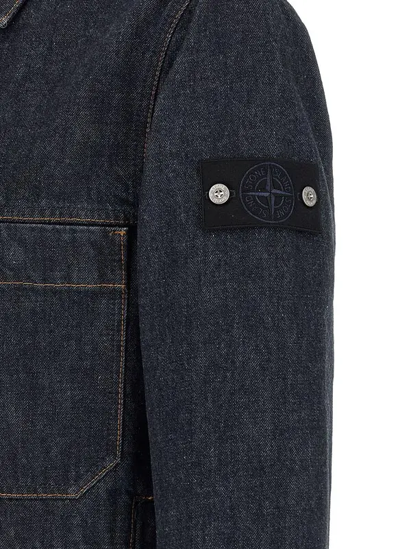 Stone Island Cotton Denim Jacket