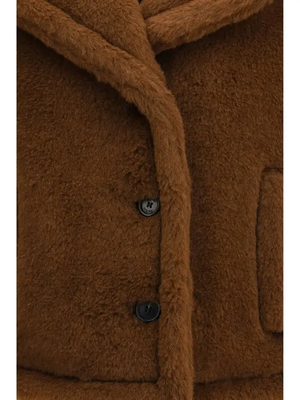 Max Mara Corvino4 Cape Jacket In Alpaca Blend - Brown