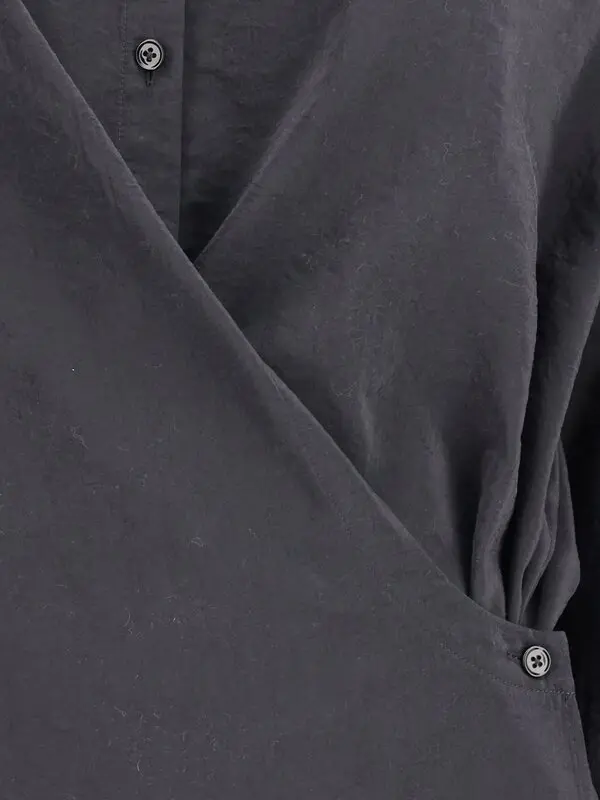 LEMAIRE Draped Shirt - Black