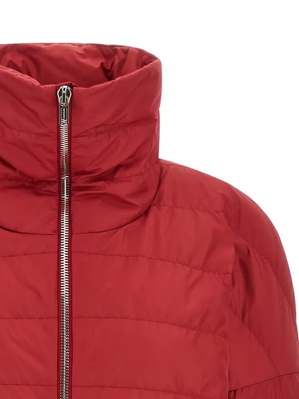 Rick Owens Moncler Cropped Down Jacket - Red