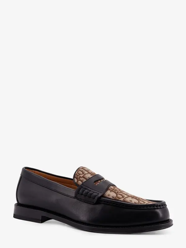 Dior Leather Loafers With Oblique Detail