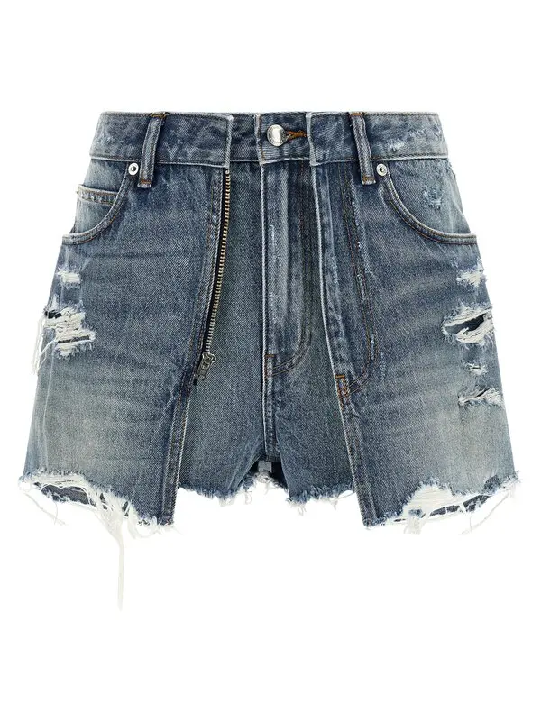 Alexander Wang Double Layer Denim Skort